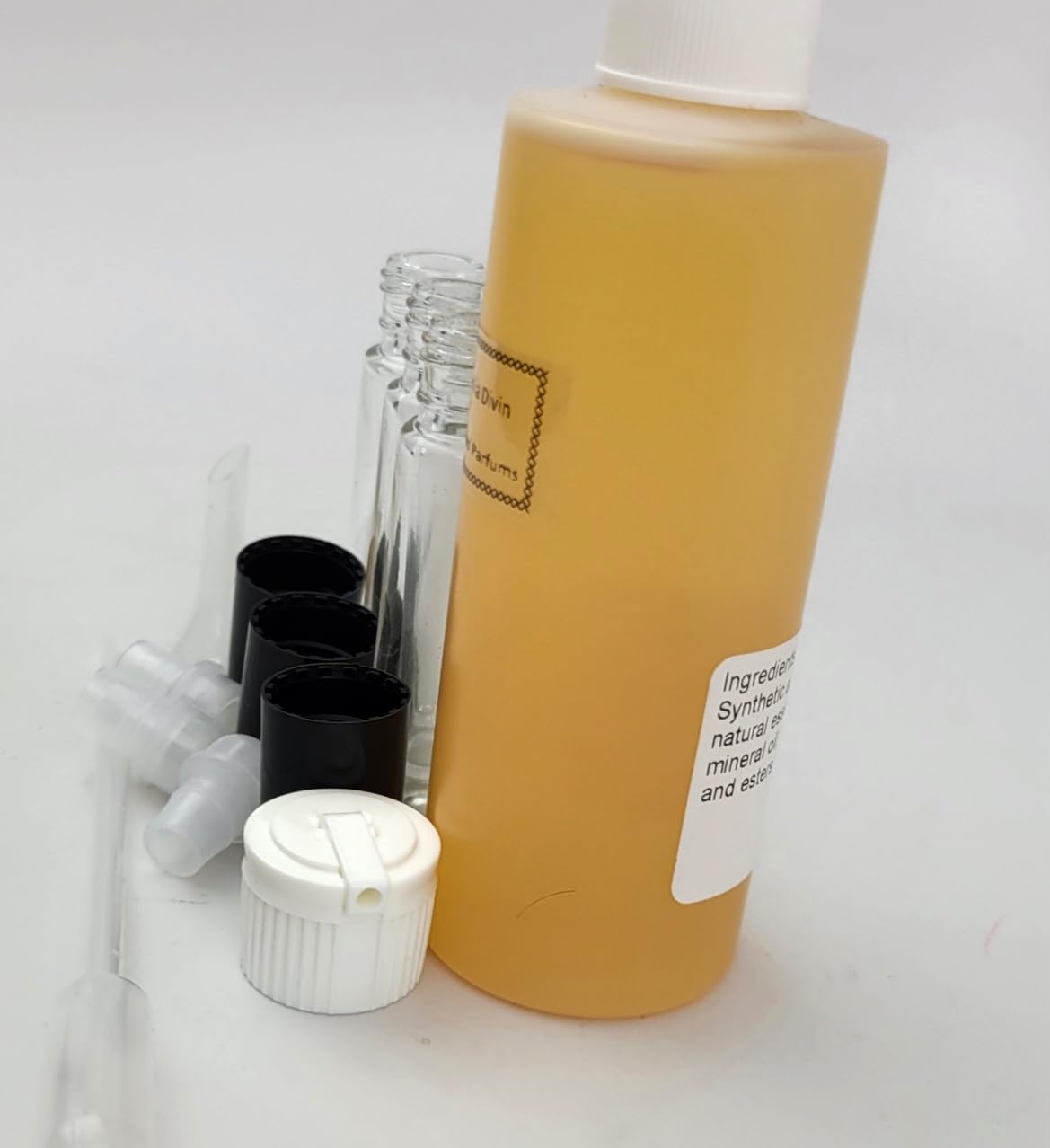 Grand Parfums Perfume Oil Set - fits Spice Bomb For Men with Roll On Bottles and Tools to Fill Them (2 Oz)