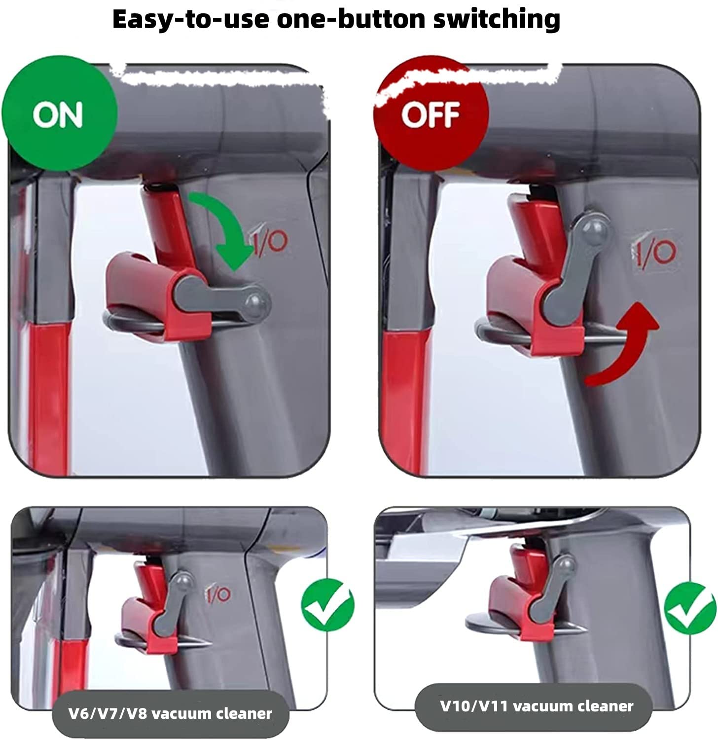 Groom Tool Attachments Brush with Trigger Lock & 24in Extension Vacuum Hose,Pet Dog Grooming Brush Compatible with Dyson V7 V8 V10 V11 V12 V15 Vacuum-4Pcs