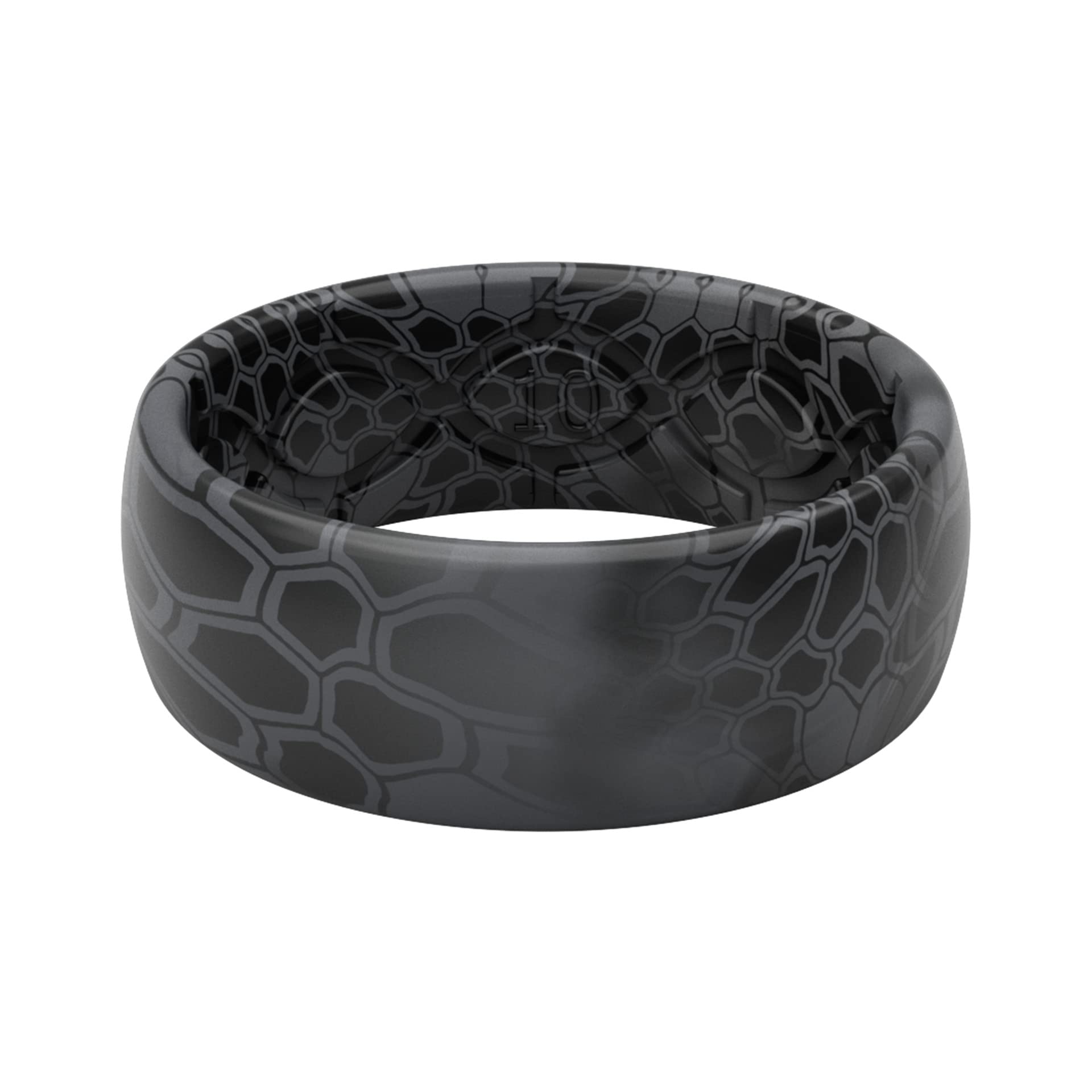 Groove Life Kryptek Typhon Camo Silicone Ring Breathable Rubber Wedding Rings for Men, Lifetime Coverage, Unique Design, Comfort Fit Ring - Size 9