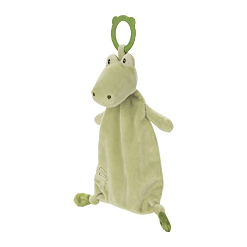 GUND Baby Baby Toothpick Ensley Alligator Teether Lovey Plush Stuffed Animal and Security Blanket, Green, 13"