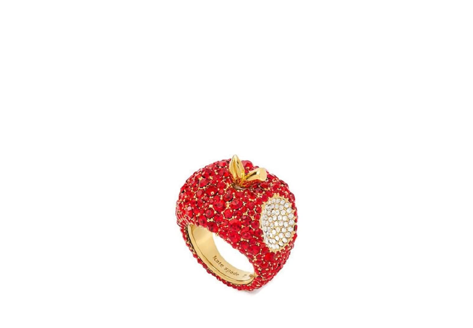 Kate Spade New York Apple Pave Cocktail Ring (6)