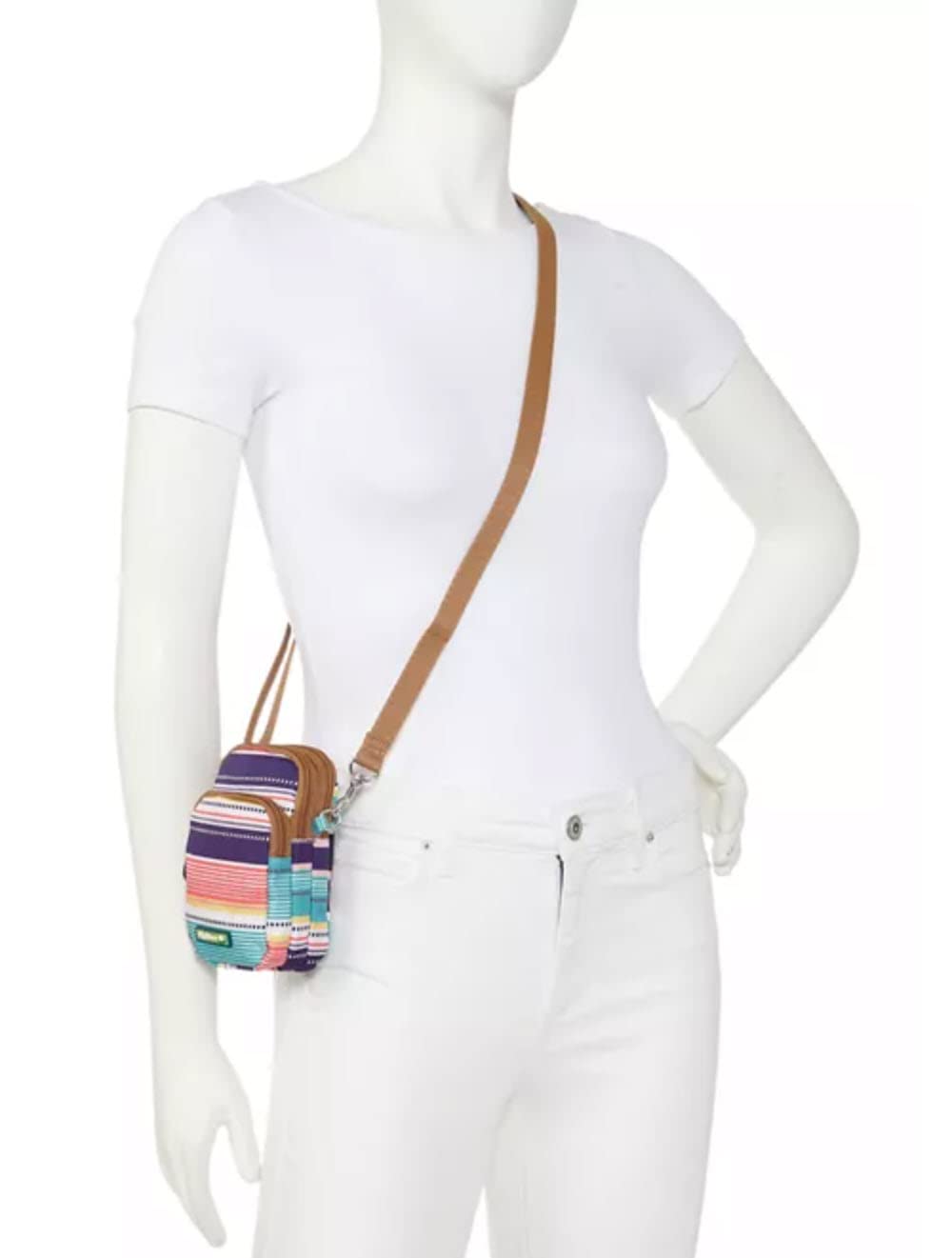 Lily Bloom Fran Mini Crossbody (Gleeful Garden Navy)