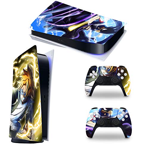 Hero Level PS5 Digital Edition Whole Body Vinyl Skin Sticker Decal Cover for Playstation 5 Digital Edition System Console and Controllers