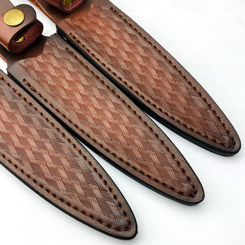 Knife sheath leather sheath top layer leather outdoor straight knife sheath