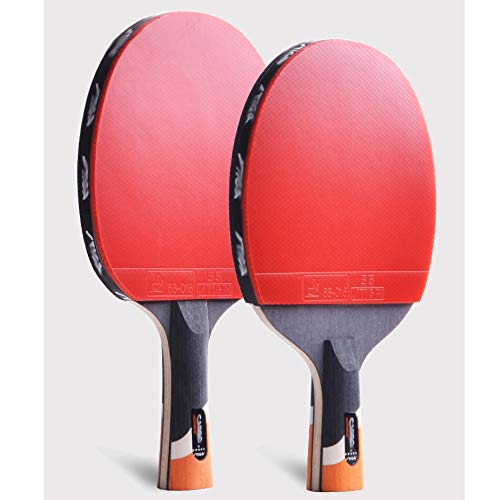 Hewen-Ping Pong Set Professional Pingpong Racket Table Tennis Bat Ping Pong Bat Set with 2 Rackets, 11 Balls and 1 Racket Bag Table Tennis Bat (Size : Short)