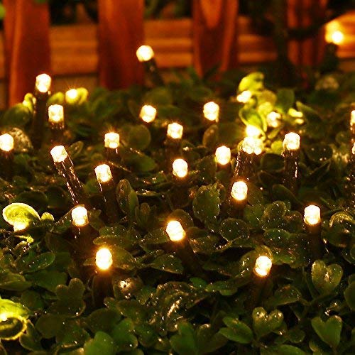 Joomer Christmas Lights Outdoor 82ft 200 LED String Lights 8 Modes Timer Indoor Outdoor Fairy Twinkle Lights for Xmas Tree Christmas Decorations(Warm White)