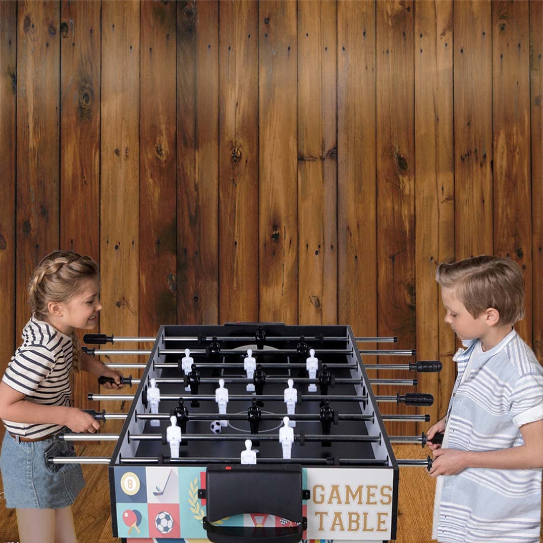 HLC 48" 4-in-1 Combo Game Table with Hockey Table, Soccer Foosball Table, Pool Table, Table Tennis Table