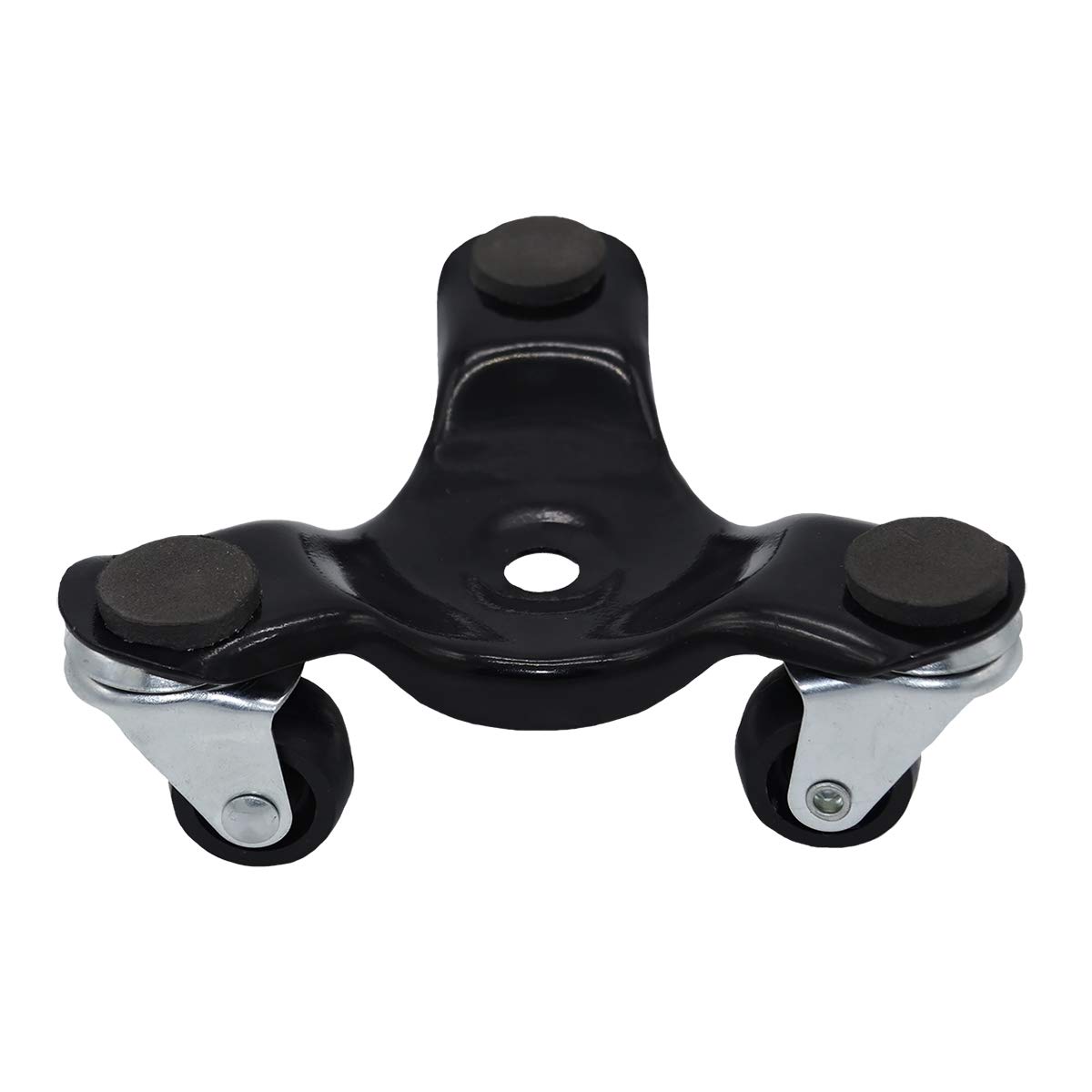 Grip 3 Wheel Furniture, Cabinet, Piano Movers Dolly 4 Pack - 160 lb Capacity - Padded Surface to Prevent Damage