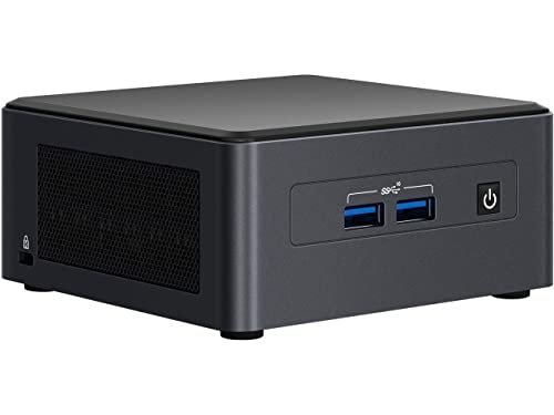 Intel NUC 11, NUC11PAHi5 Canyon Mini PC Desktop, Win 10 Pro Mini Computer, Core i5-1135G7 Processor, 4Core,8MB Cache, 28W Iris Xe Graphics, WiFi6, Thunderbolt 3 (16GB RAM+256GB PCIe SSD)
