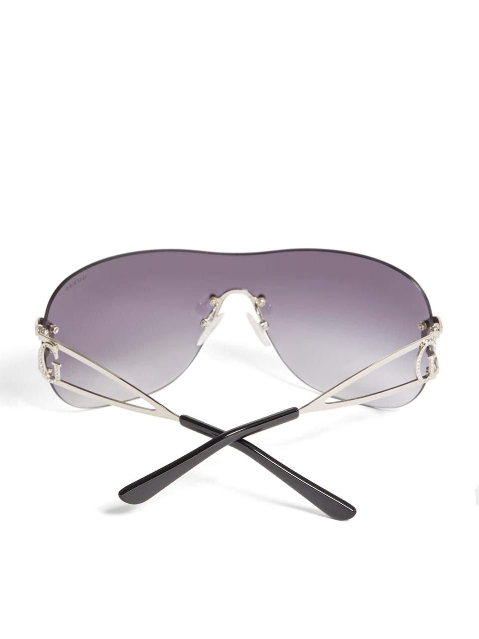 GUESS GF6096 Shiny Light Nickeltin/Gradient Smoke One Size