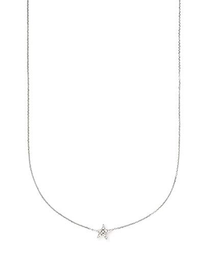 Kendra Scott White Diamond Star Pendant Necklace in 14k White Gold, Fine Jewelry for Women
