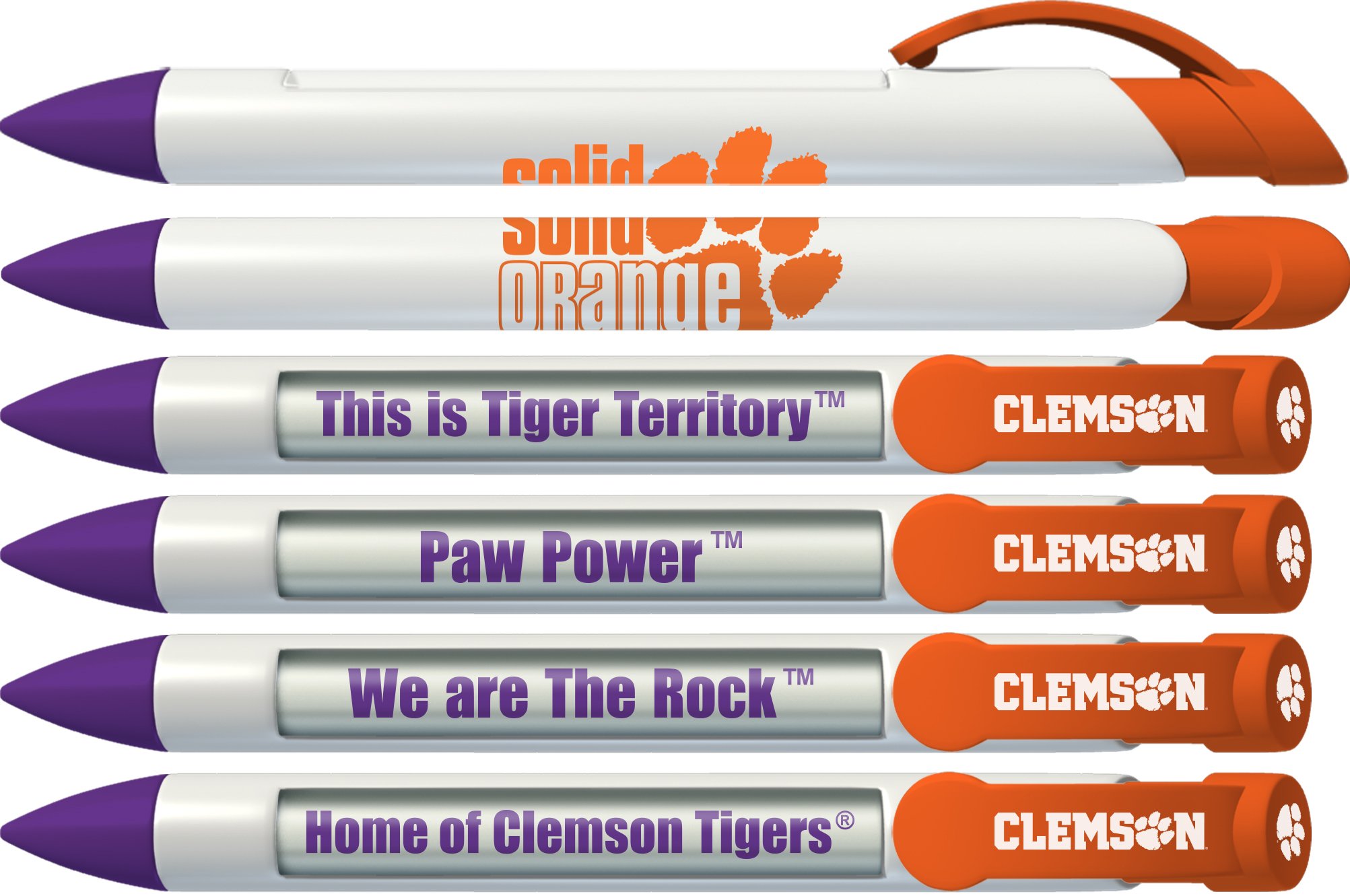 Greeting Pen Clemson Tigers 5" X 8.25" Notebook / 2 Pen Set (1212M2)