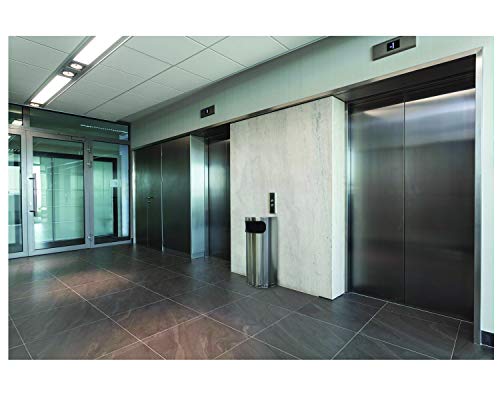 Witt Industries 9HR-SS Indoor Half Round Series Receptacle, Stainless Steel Finish