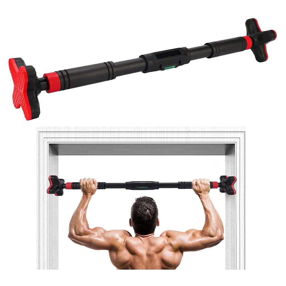 KDFJ Pull Up Bar for Doorway, Chin Up Bar No Screw Strength Training Pullup Bars,Home Gym Exercise Indoor Equipment Pull Up Bar-90-130cm
