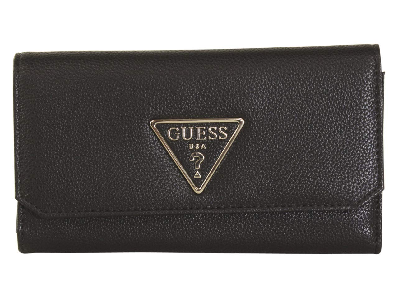 Guess Women's Analise Black Tri-Fold Clutch Wallet