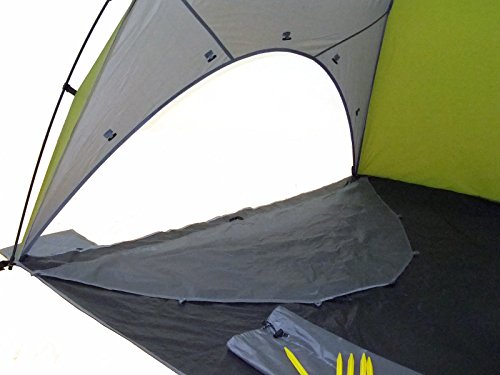 Genji Sports Star Canopy Instant Beach Sun Shelter, Green/Beige, One Size