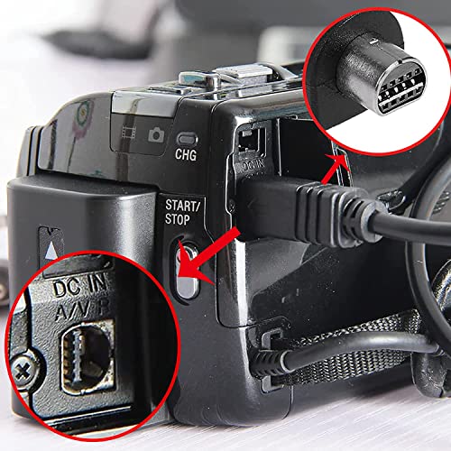 Guy-Tech 5ft A/V Audio Video TV Cable/Cord Compatible with DCR-DVD755 DCR-DVD810 DCR-DVD850/e/v