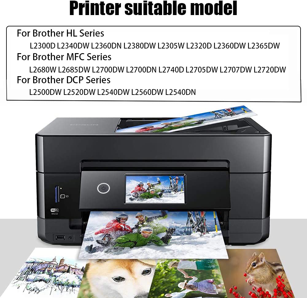 ICOMJET 4Pack Compatible Toner Cartridge Replacement for Brother TN660 TN630 use for Brother DCP-L2540DW HL-L2340DW HL-L2300D HL-L2380DW HL-2320D MFC-L2700DW MFC-L2680W MFC-L2740DW (Black)