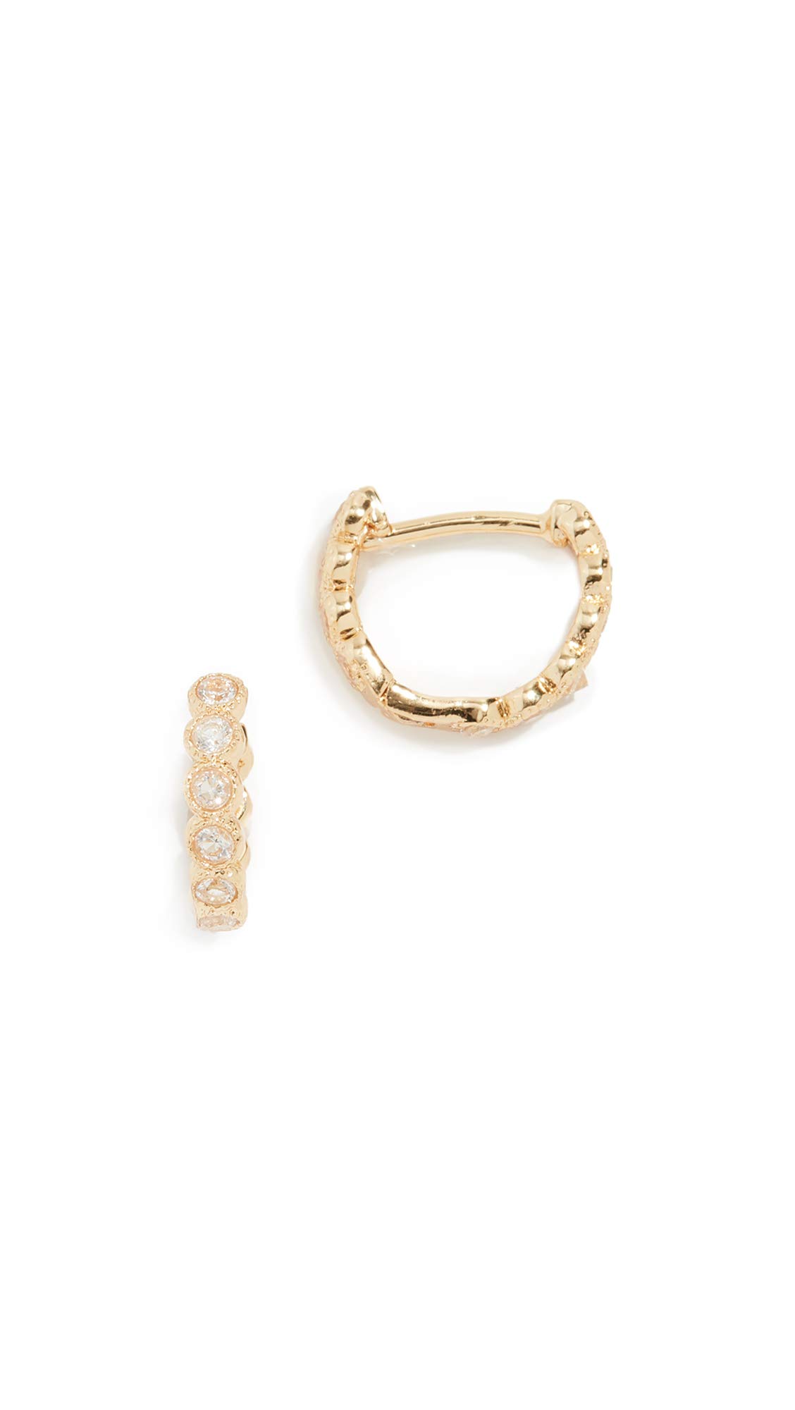 Gorjana Women's Madison Huggie Earrings, Yellow Gold, One Size