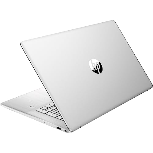 HP 17 17.3" Touch HD+ Business Laptop Computer, 13th Gen Intel 10-Core i7-1355U, 64GB DDR4 RAM, 2TB PCIe SSD, WiFi 6, Backlit KB, Fingerprint Reader, Silver, Windows 11 Pro, BROAG Cable
