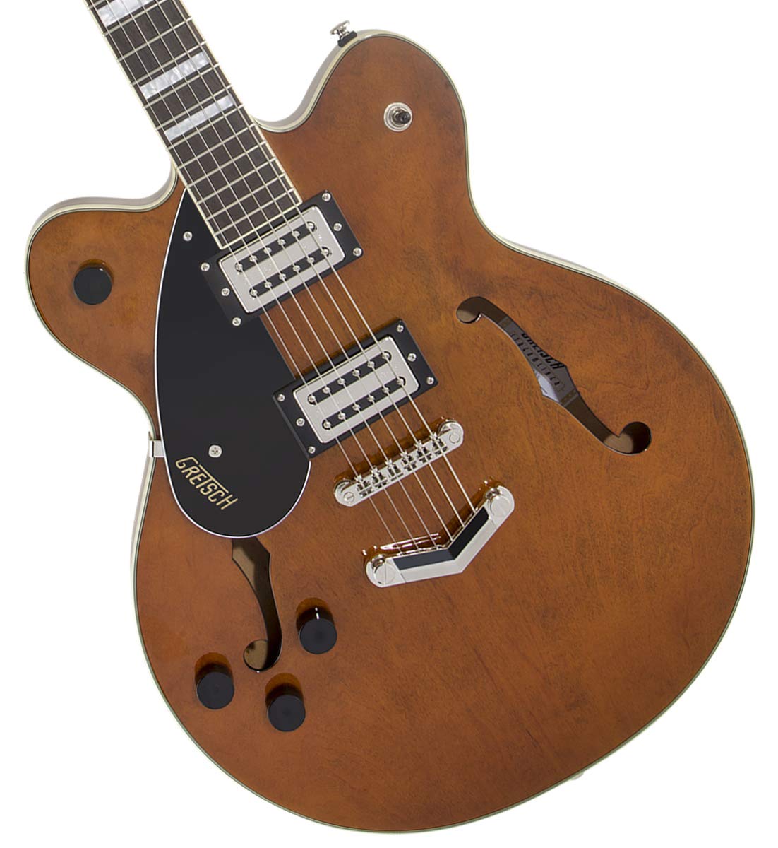 Gretsch G2622LH Streamliner Center Block Double-Cut with V-Stoptail, Laurel Fingerboard, Broad'Tron BT-2S Pickups Electric Guitar (Left-Handed, Single Barrel Stain)
