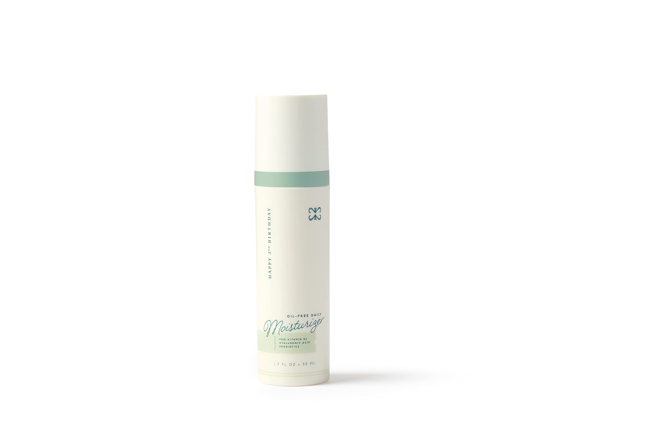 Happy 2nd Birthday Oil-Free Daily Moisturizer with Hyaluronic Acid, Shea Butter, & Probiotics - 1.7 fl oz | 50ml