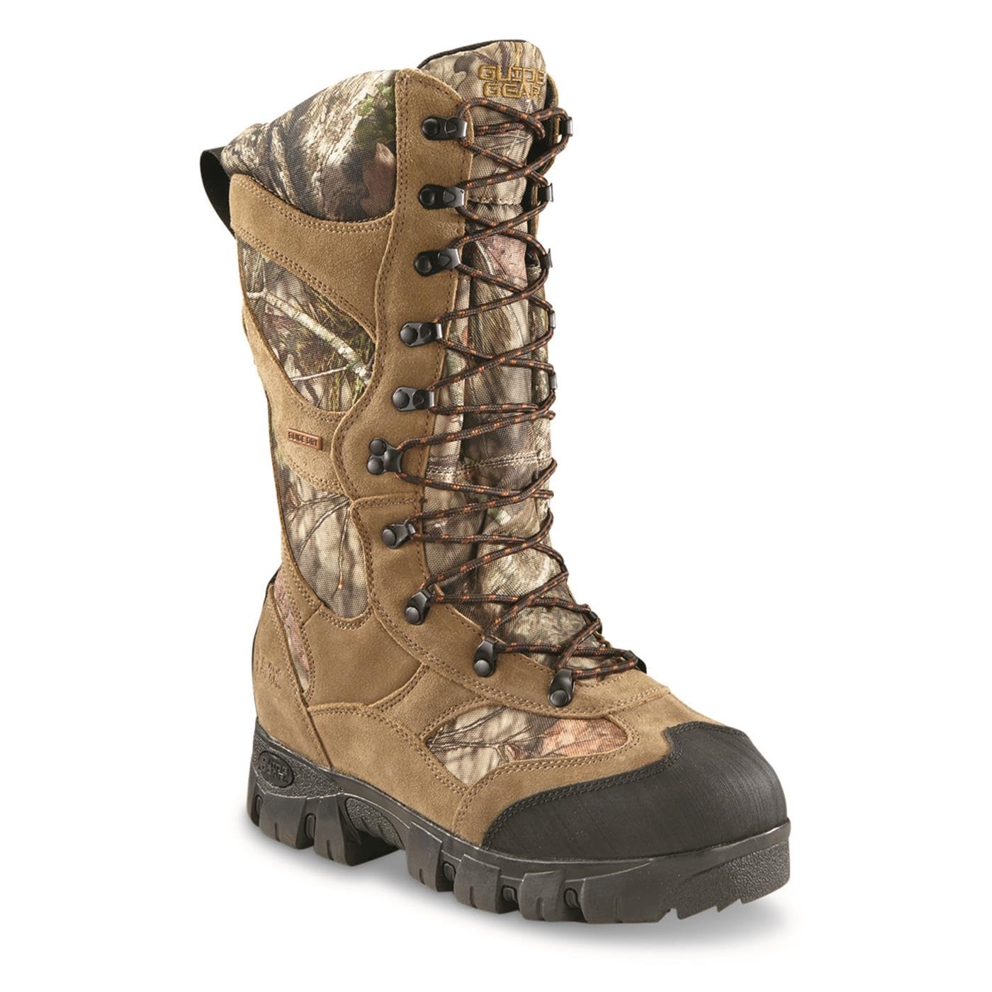 Guide Gear Giant Timber II Men's Insulated Waterproof Hunting Boots, 1,400-gram, Mossy Oak, Mossy Oak Break-Up Country, 9.5 2E (Wide)