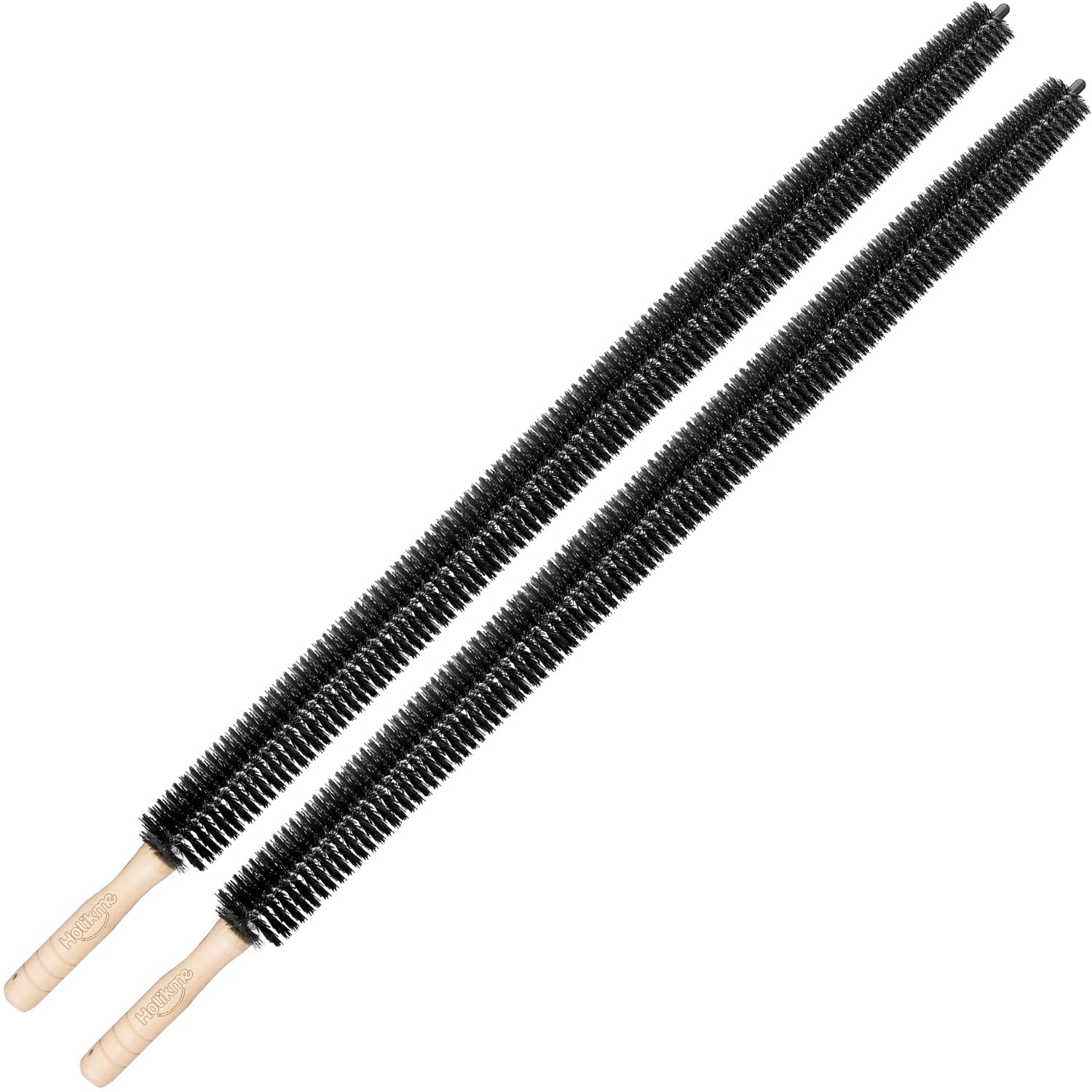 Holikme Dryer Vent Cleaner Kit 2 Pack Dryer Lint Brush Vent Trap Cleaner Long Flexible Refrigerator Coil Brush 30 Inch