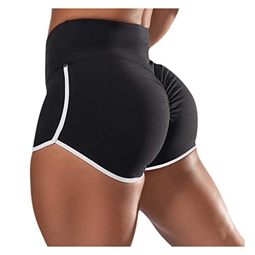 JMMSlmax Yoga Shorts Set for Women High Waist Capris Workout Women's Basic Slip Bike Gym Lifting Booty Workout Running Shorts