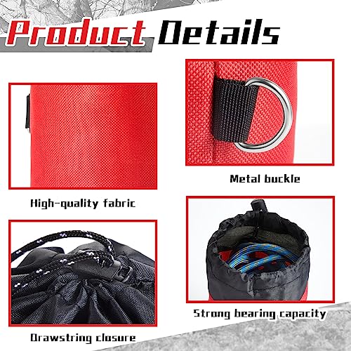 Tanlade 2 Pcs Arborist Throw Bag Throw Line Storage Bag Drawstring Safety Throw Rope Rescue Bag for Tree Rock Climbing High Limb Throwing