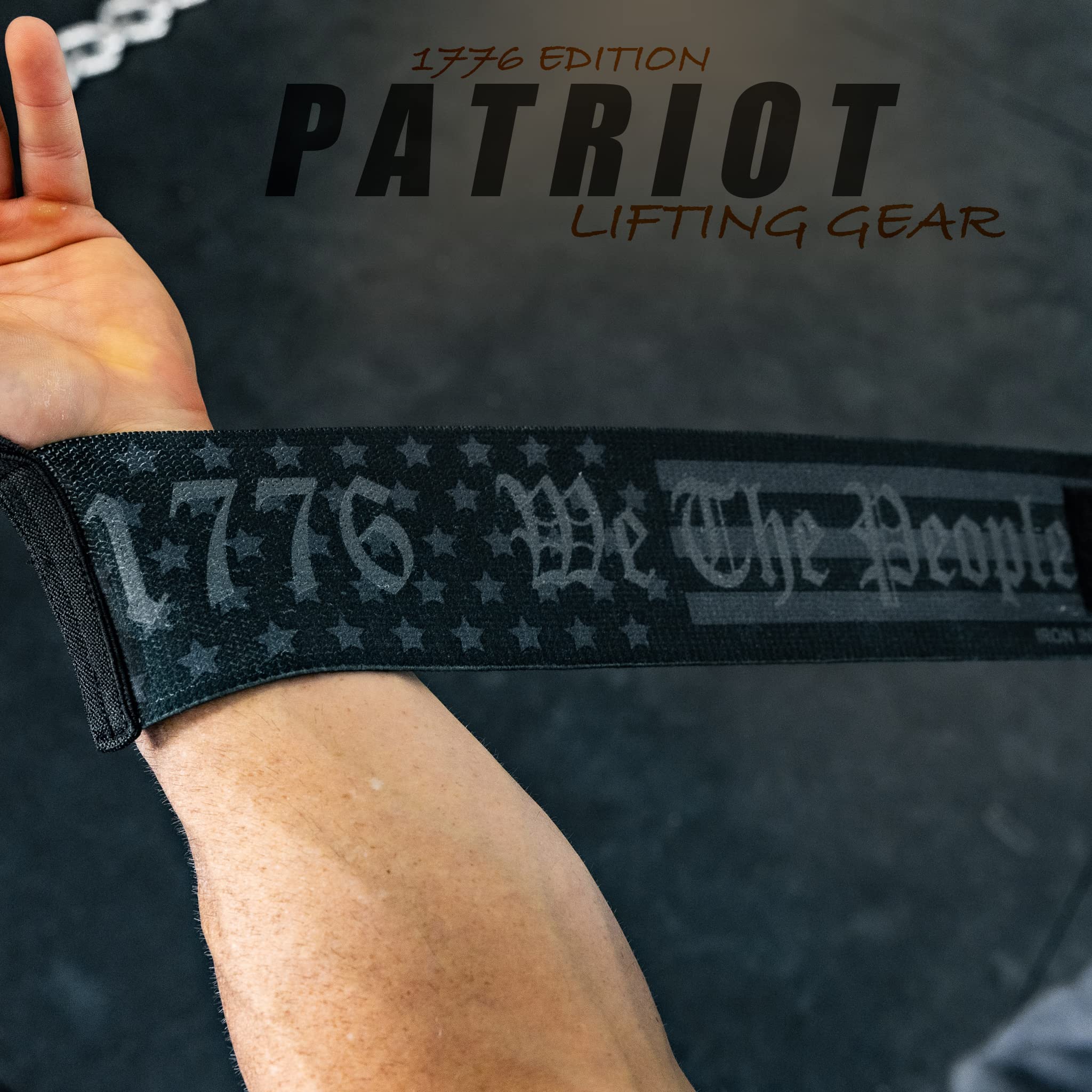 Iron Infidel Wrist Wraps for Weightlifting - 24" Heavy Duty Support for Working Out, Gym Accessories for Men - Use for Lifting, Crossfit, Fitness, Exercise, Bench Press, Powerlifting (1776)