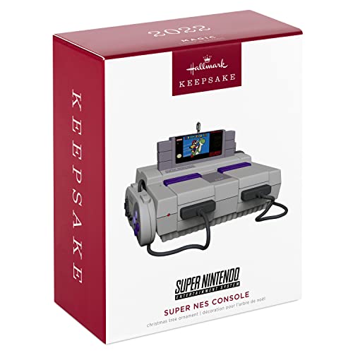 Hallmark Keepsake Christmas Ornament, Nintendo Super Nintendo Entertainment System Console, SNES Light and Sound