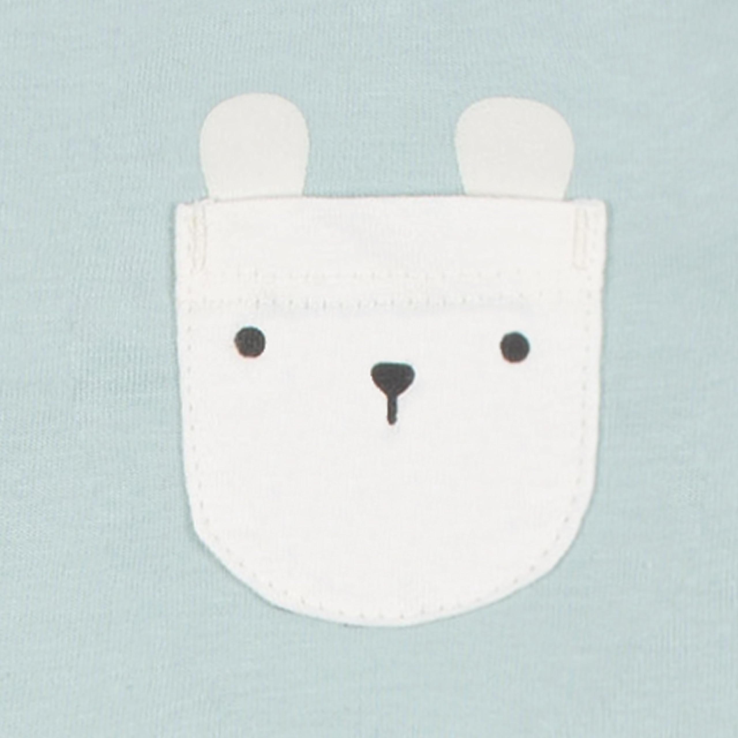 Gerber Baby Boys' 2-Pack Long Sleeve Jumpsuit, Blue Polar Bear, 3-6 Months