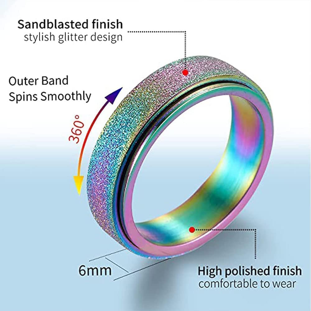 LIU JUN Frostaly Ion Spinning Ring,Frostaly Ion Spinning Ring Weight Loss,Frostaly Spinning Ring(size9