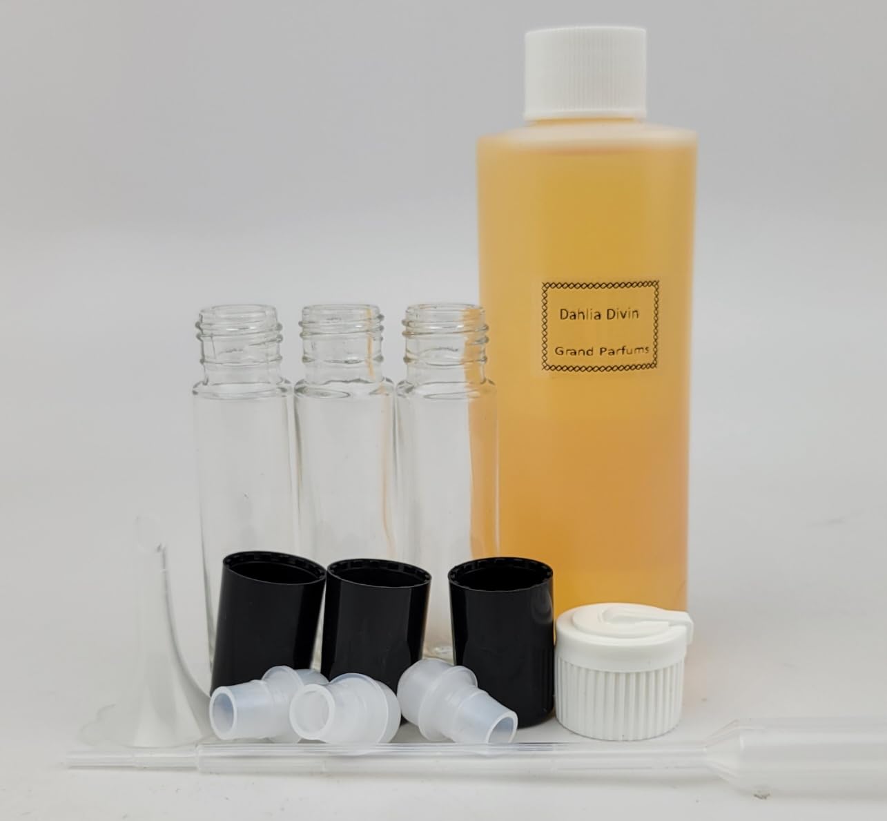 Grand Parfums Perfume Oil Set - fits Spice Bomb For Men with Roll On Bottles and Tools to Fill Them (2 Oz)