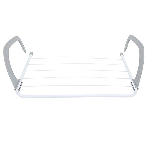 TOPINCN Balcony Retractable Folding Clothes Drying Rack Foldable Clothes Hanger for Indoor Outdoor Space Saver Racks