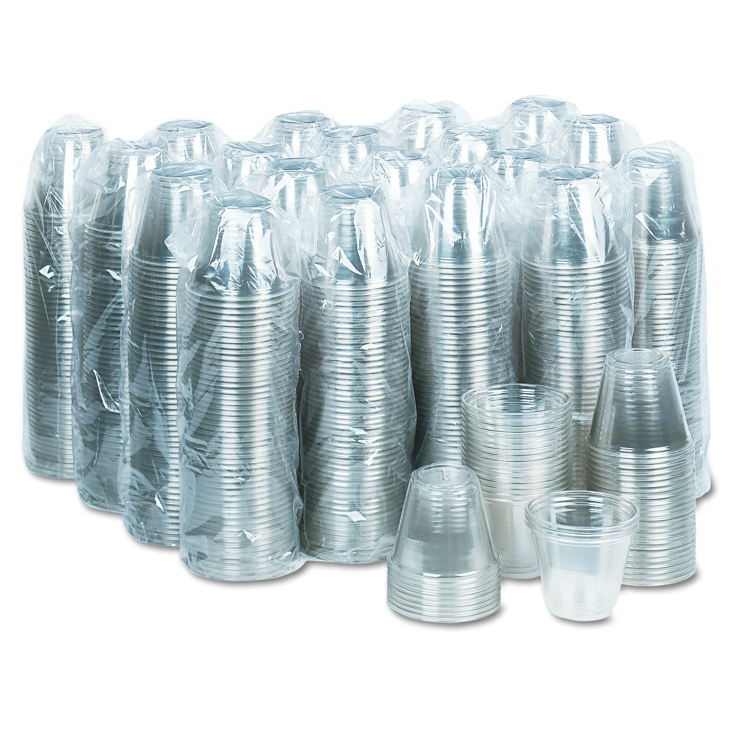Georgia-Pacific Dixie 10 oz. PETE Plastic Cup by GP PRO (Georgia-Pacific); Clear; CP10; 1;000 Count (50 Cups Per Sleeve; 20 Sleeves Per Case)
