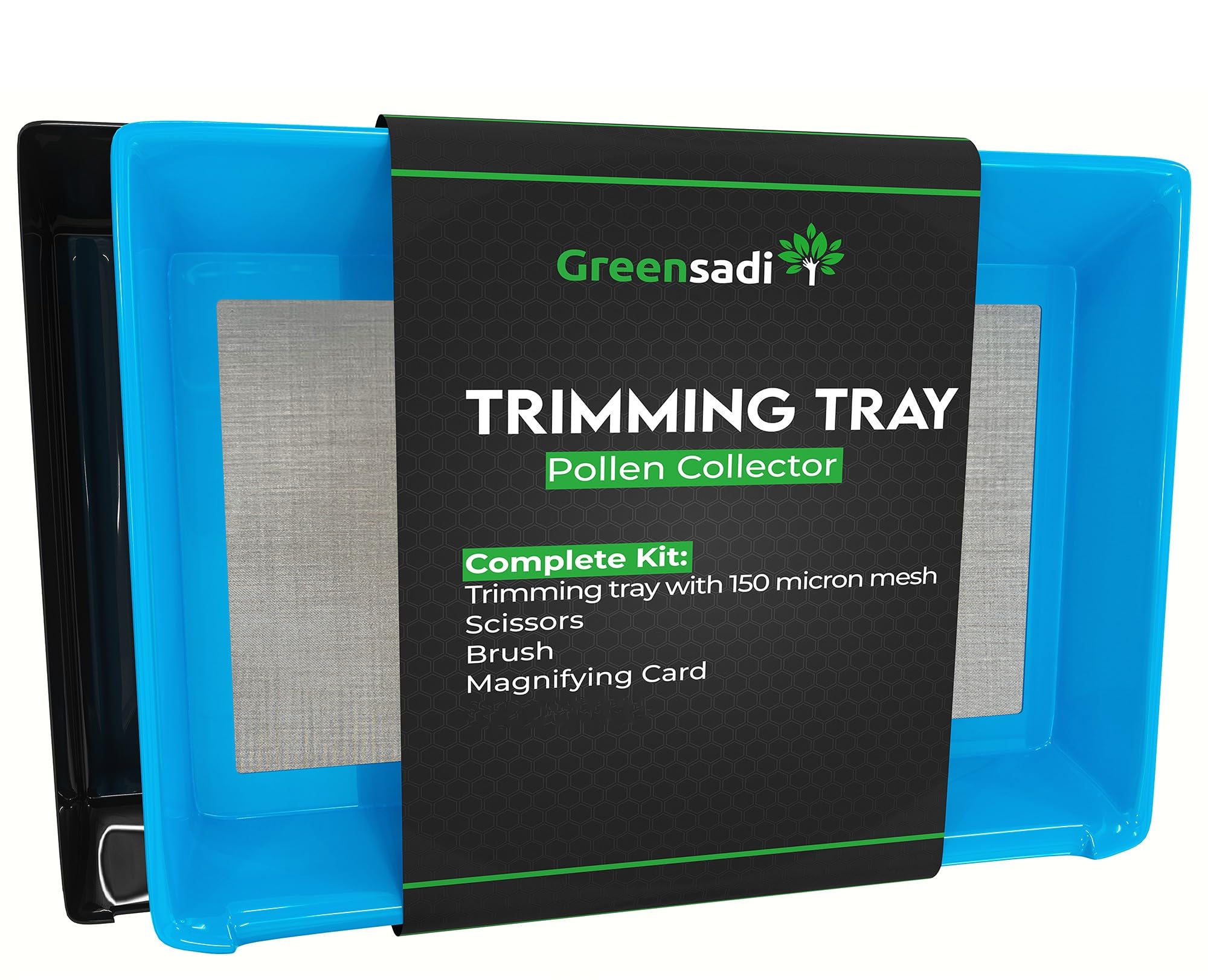 Greensadi Trim Tray – Durable Trimming Tray Premium Quality Set w/ 2-Tier Tray with Humidity Meters