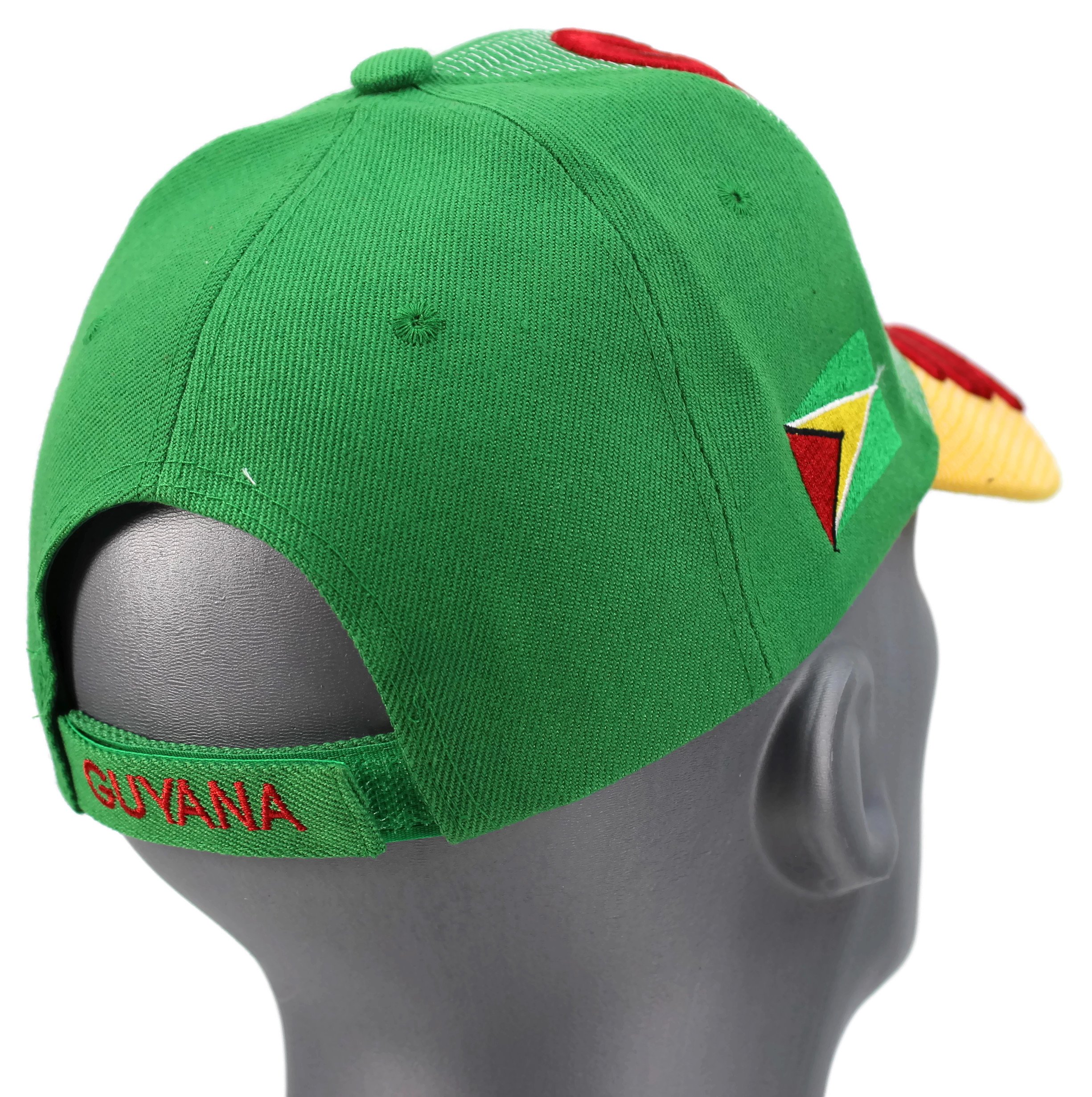 High End Hats Men’s Baseball Cap - Embroidered Baseball Hat for Men Adjustable, Trinidad & Tobago, Black Red, One Size