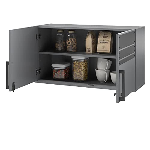 SystemBuild Evolution Shelby 2 Door Garage Wall Cabinet, Graphite