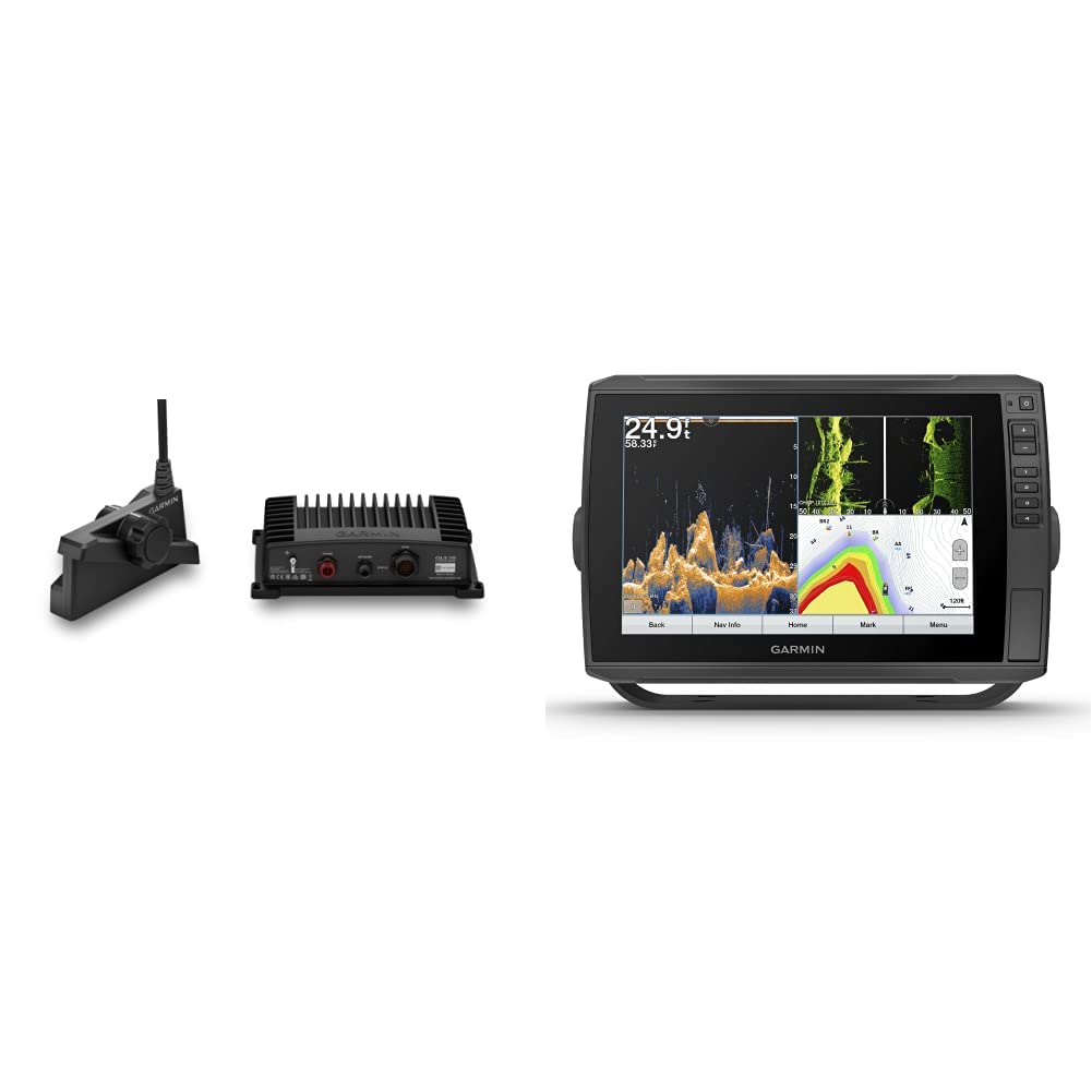 LiveScope™ Plus System with GLS 10™ and LVS34 Transducer, Target Separation, Sharp Sonar Images, Vivid Color, Clear Vision & ECHOMAP Ultra 106sv with GT56UHD-TM Transducer, 10"" Touchscreen Combo