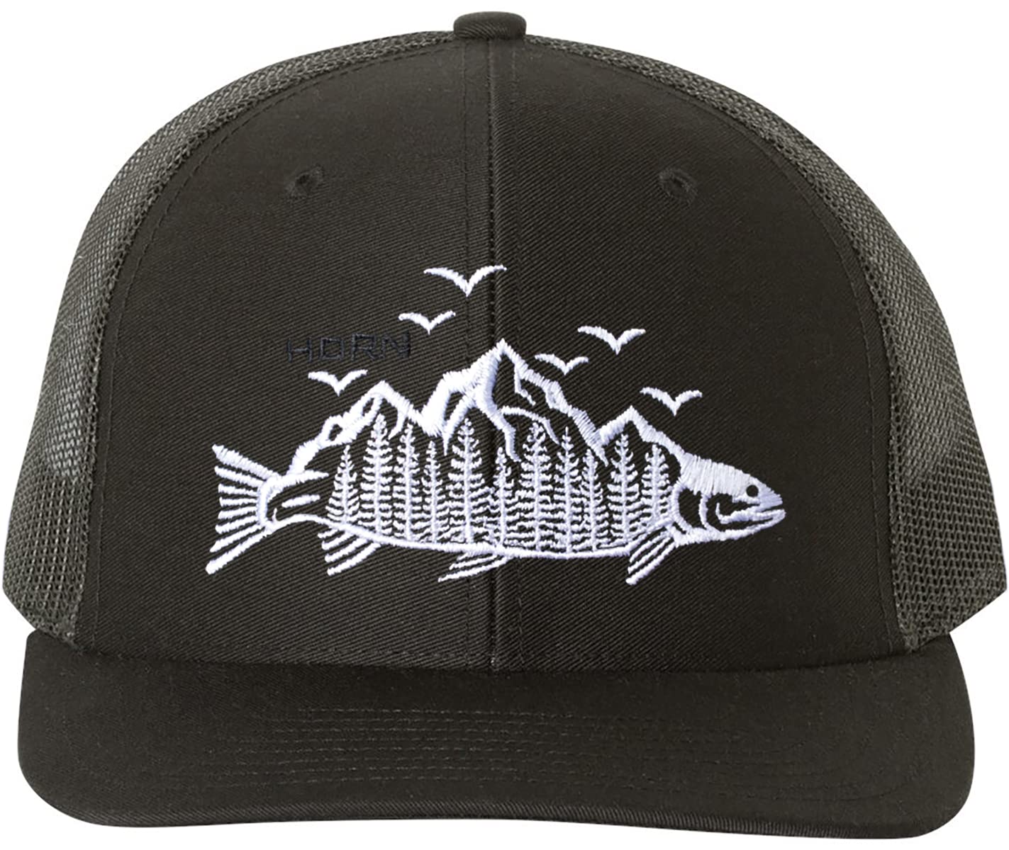 HORN GEAR Trucker Hat - Trout Hat Edition (Brown/Khaki)