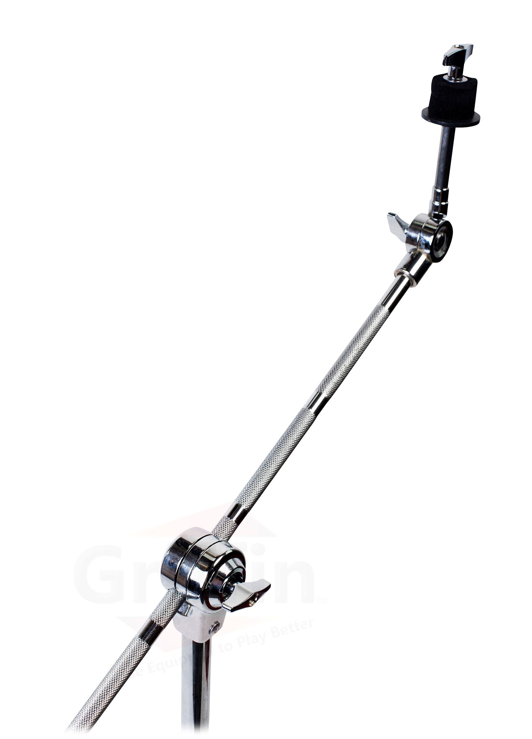 Griffin Cymbal Stand With Boom Arm (Pack of 2) | Drum Percussion Gear Hardware Set with Double Braced Legs | Counterweight Adapter for Mounting Heavy Duty Crash, Ride, Splash Cymbals For Drummers
