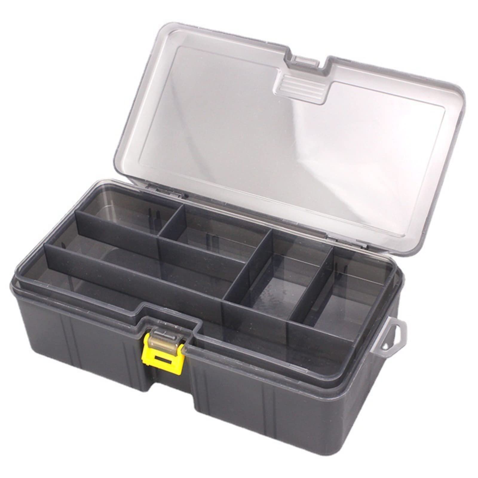 NAKOBE Fishing Tackle Box Double-Layer Sub-Box Pp Material Bait Accessories Tool Box Plastic Box Fishing Gear Tackle Box Organizers and Storage