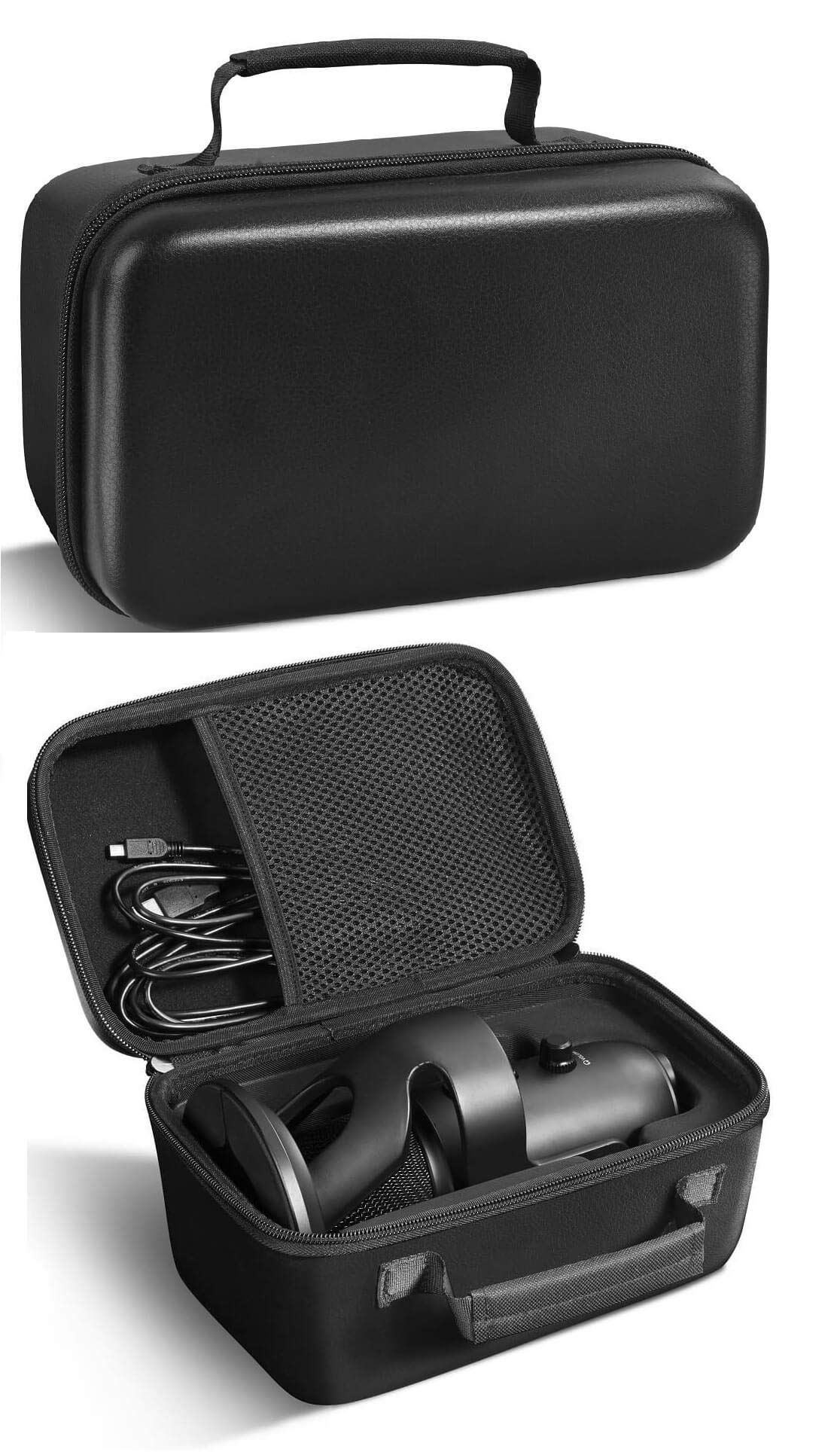 Hard Case Fits the Blue Yeti USB Microphone and Yeti Pro, Premium PU Leather Case for Blue Yeti USB Microphone/Yeti Pro