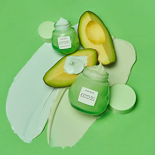 Glow Recipe Avocado Retinol Eye Cream for Wrinkles - Overnight Under Eye Cream for Dark Circles, Firming & Brightening Dull, Puffy Eyes - Time Release Niacinamide & Caffeine Eye Cream (15ml)