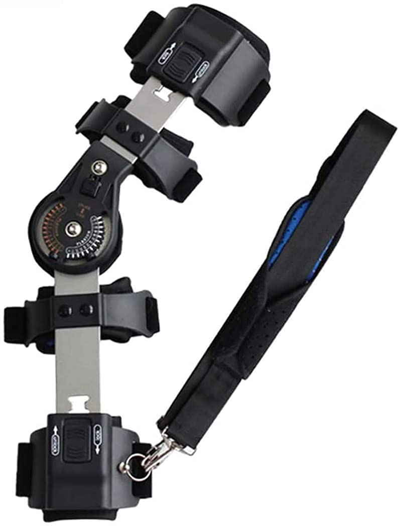 Hinged Elbow Brace, Hinged Support Sling Stablizer for Dislocated Arm, Adjustable Post OP Elbow Brace Stabilizer Splint Arm Injury Recovery Support After Surgery (Right)