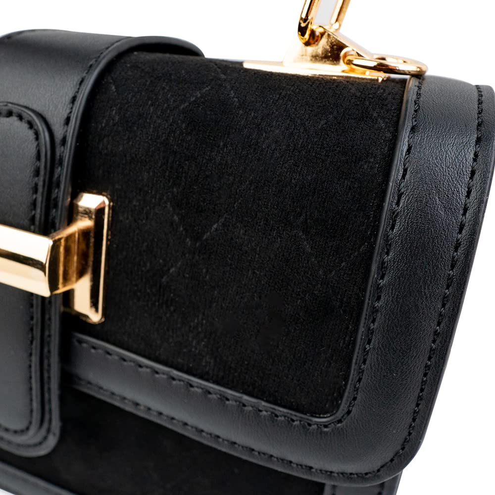 JBB Top Handle Satchel For Women Small Shoulder Bag With Adjustable Strap Patchwork Fabrics Crossbody Purse