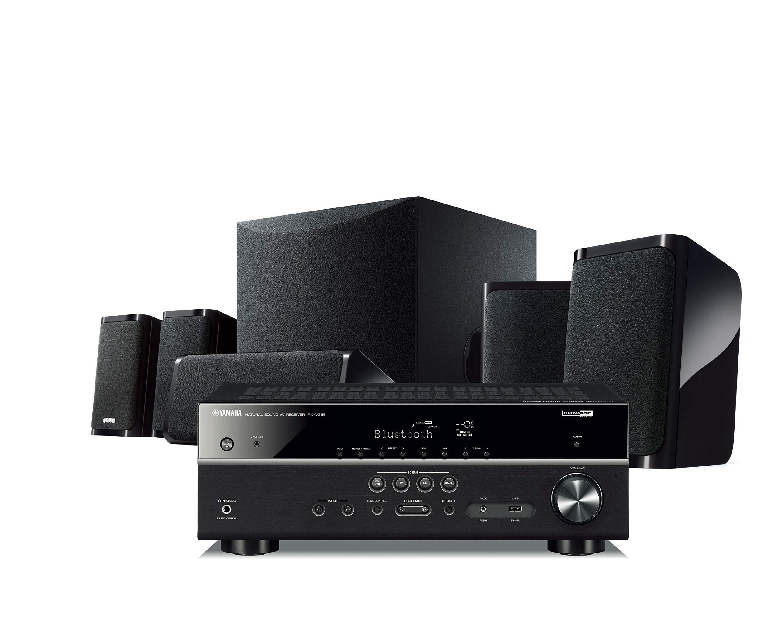 Yamaha Audio YHT-4950U 4K Ultra HD 5.1-Channel Home Theater System with Bluetooth, black