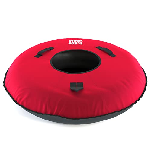 Heavy Duty Snow Tube for Adults - Large 48" Extra Durable Snow Tubing Winter Toy for Ski Mountains - Thick Vinyl Cover for Non-Pop Non-Stop Sledding (1 Pack)